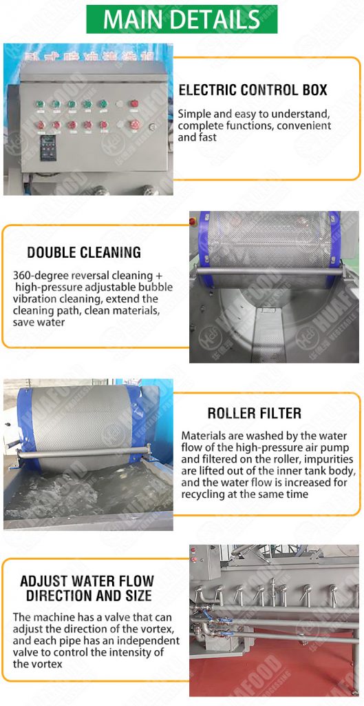 Vortex washing machine for salad - Vegetable washing machine