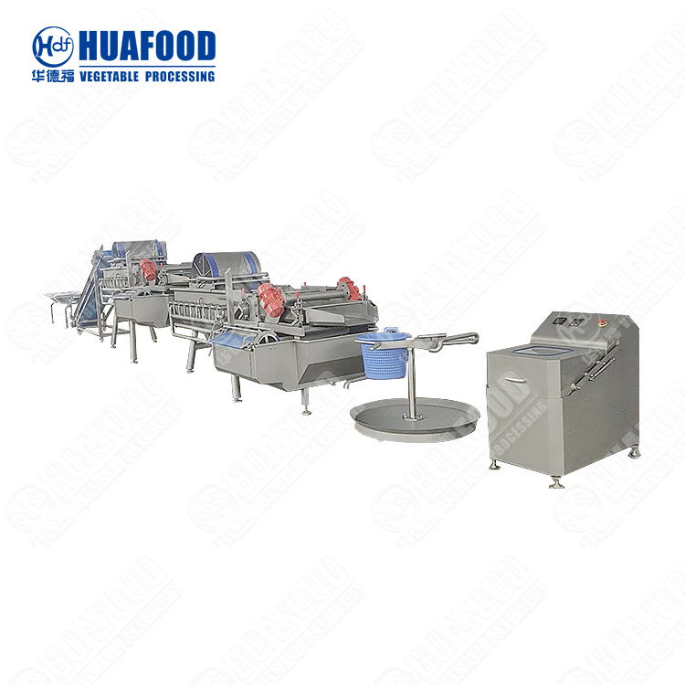 vortex vegetable washing production line for supermarket - Vegetable ...