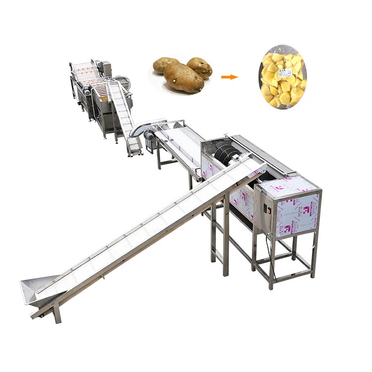 Potato washing peeling machine / processing line - Vegetable washing ...
