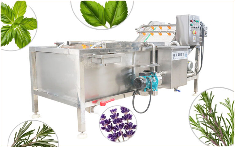 Automatic Herbs Leaves Bubble Washing Machine 500kg/h - Vegetable ...