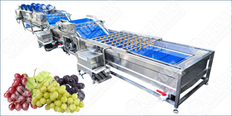 Industrial Grape Fruit Bubble Washing And Drying Machine - Vegetable washing machine
