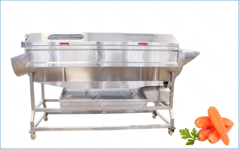 High Capacity Carrot Brush Washing Machine With Spiral Pushing ...