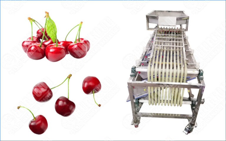 Gentle Cherry Fruits Grading Sorting Machine With Soft Silicone ...